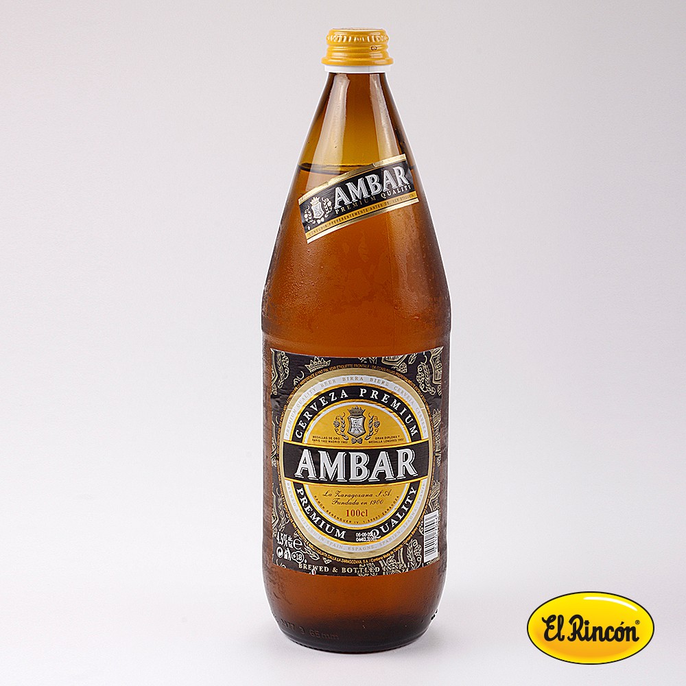CERVEZA AMBAR CRISTAL 1L - El Rincón